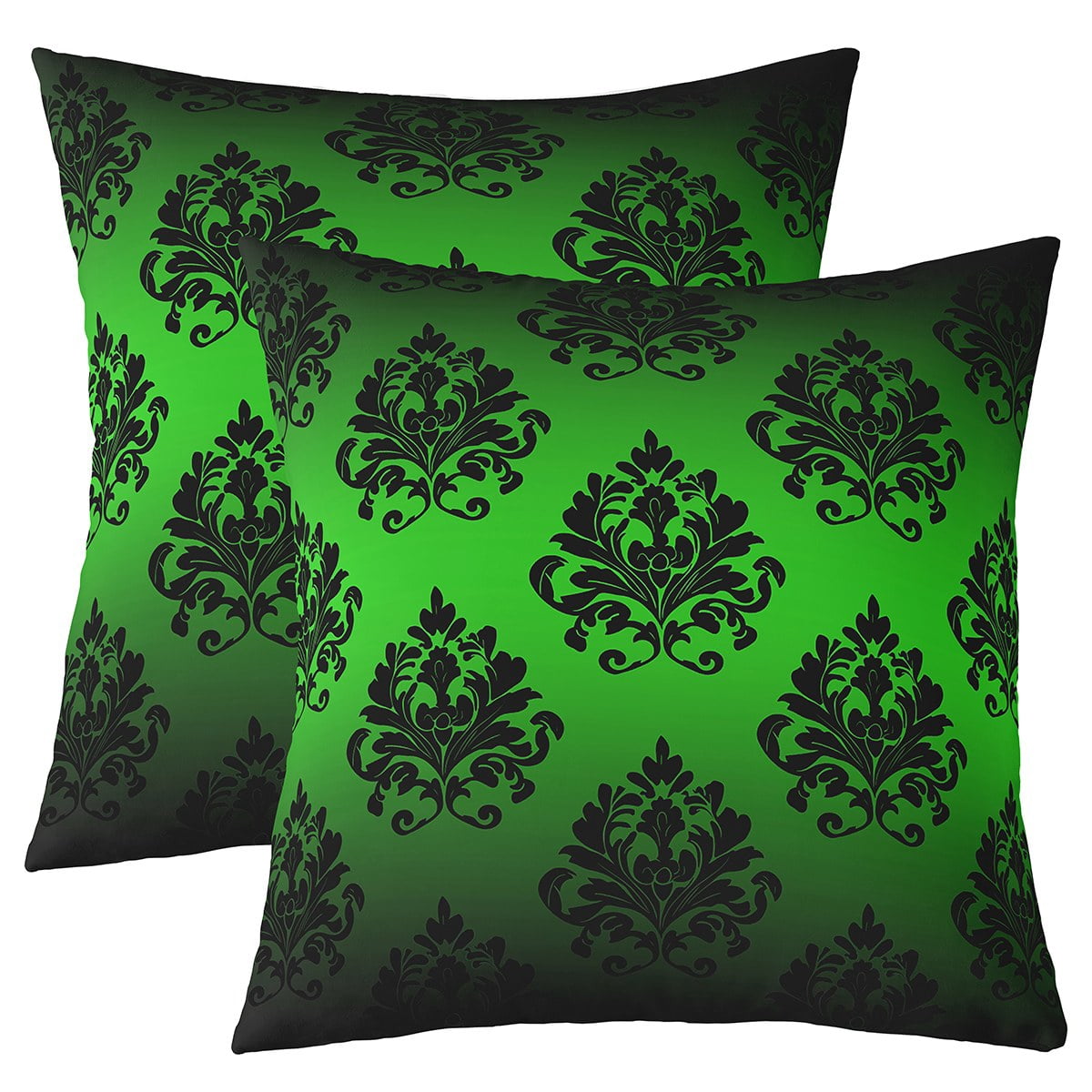 Erosebridal Bohomian Damask Throw Pillow Covers 20x20 Set of 2, Green ...