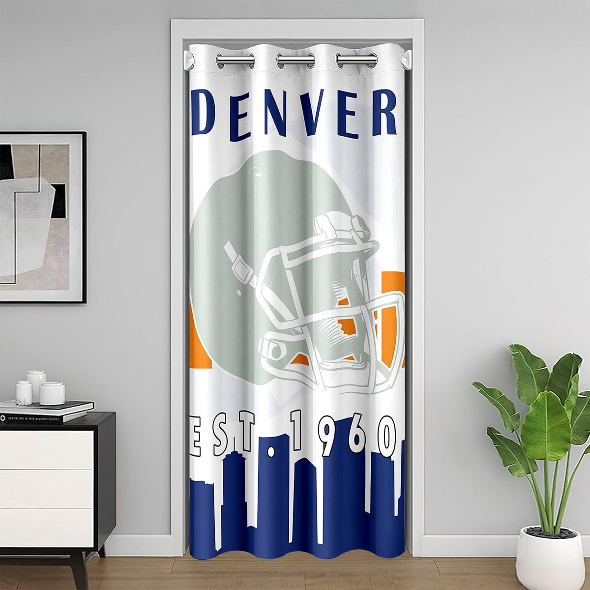 Erosebridal Sports Door Curtain Panel 52x80, Soccer Fans Room Divider ...