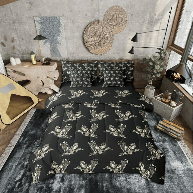 Erosebridal Camo Mallard Duck Bedding Sets Queen Size, Wild Animal ...