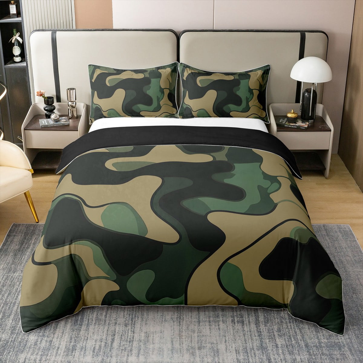Erosebridal Camouflage 100% Cotton Comforter Cover Queen for Teens ...