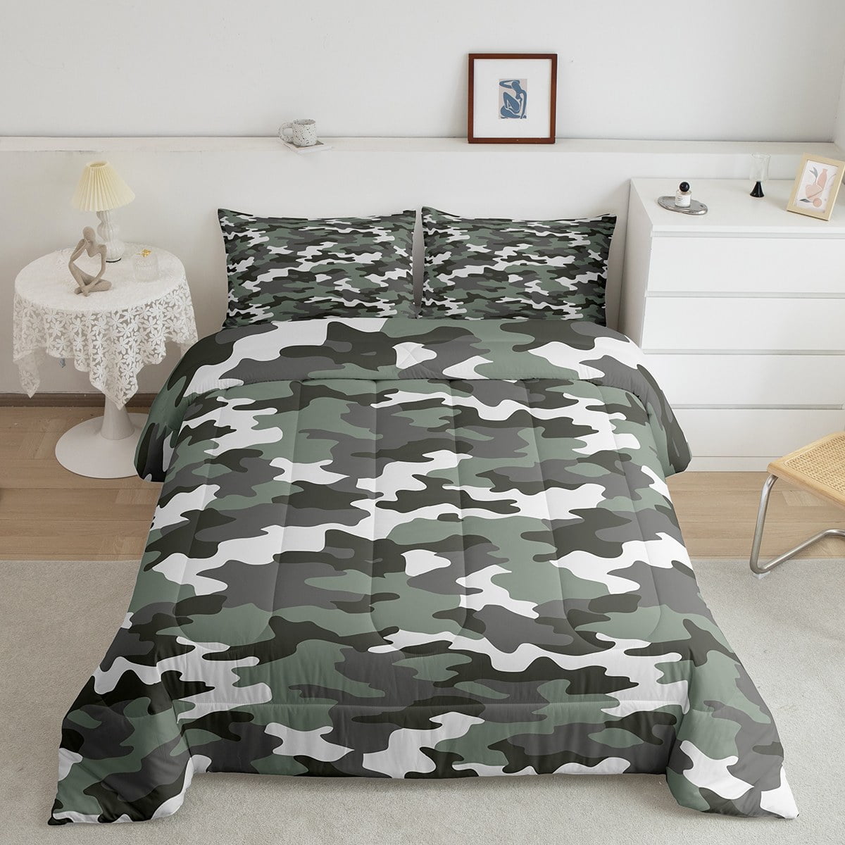 Erosebridal Camouflage Comforter Sets Full Size, Militarily Camo ...