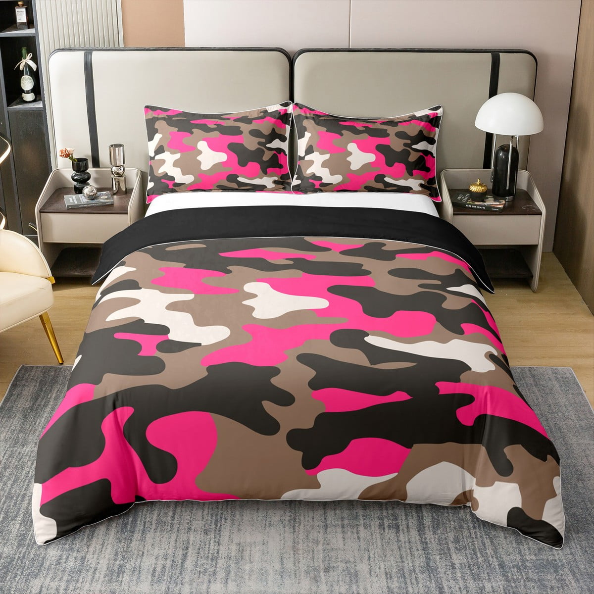 Erosebridal Camouflage Pattern 100% Cotton Duvet Cover Full Size ...