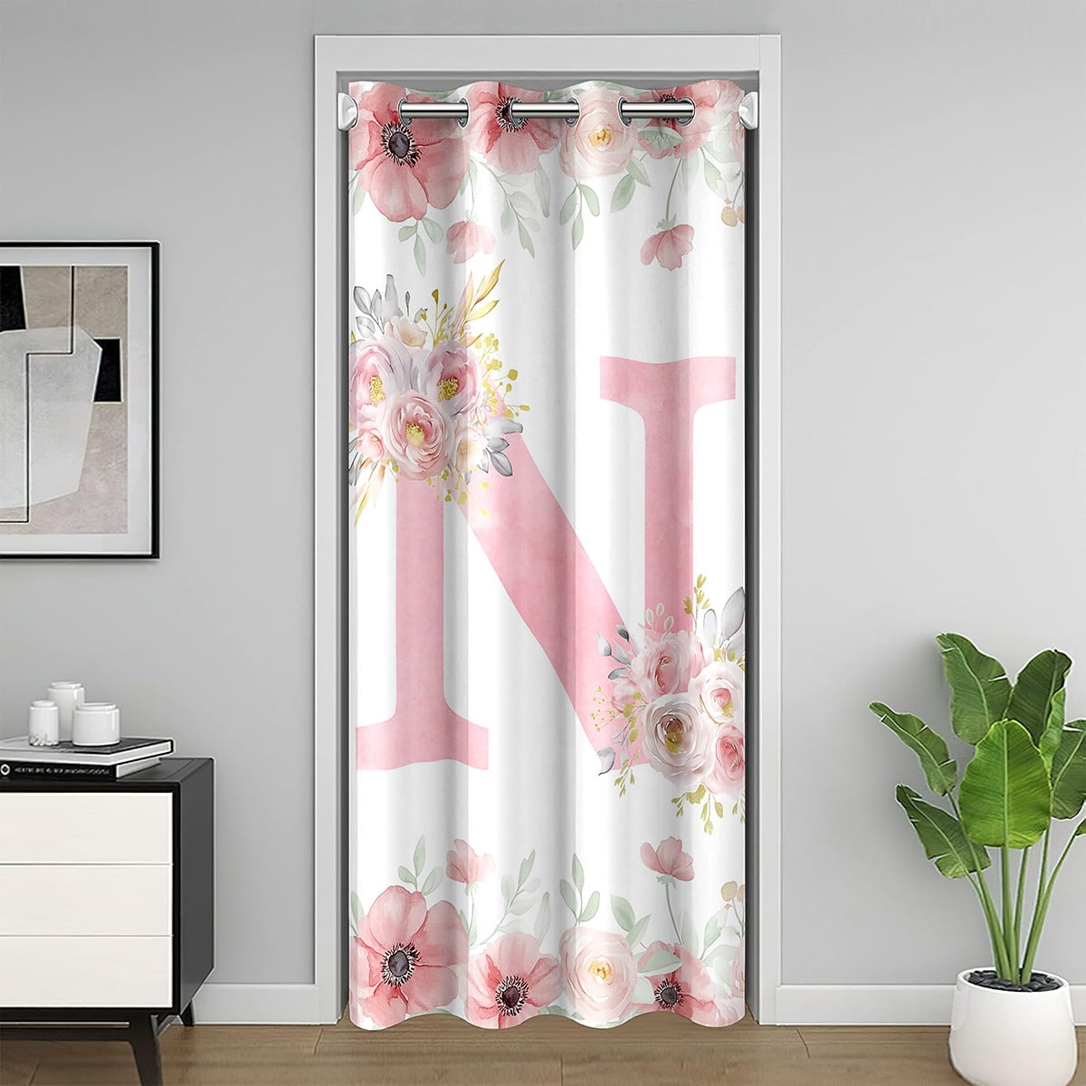 Erosebridal Cartoon Letter Door Curtain For Door Window 52x80,Pink ...