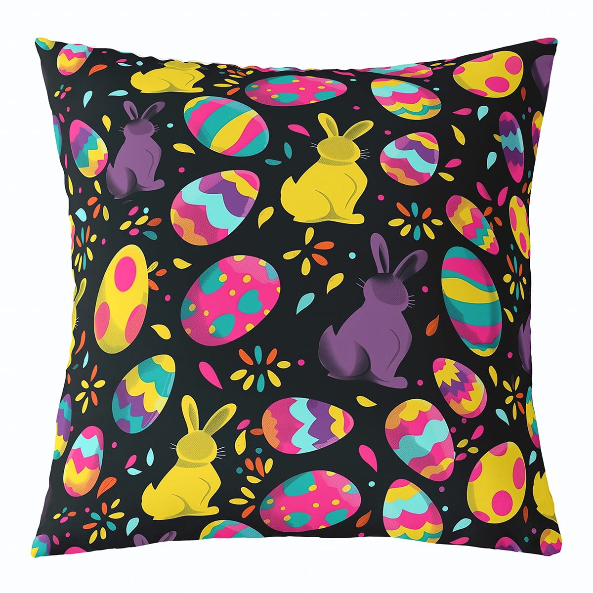 Erosebridal Cartoon Rabbits Pillow Cases, Kawaii Bunnies Cushion Covers ...
