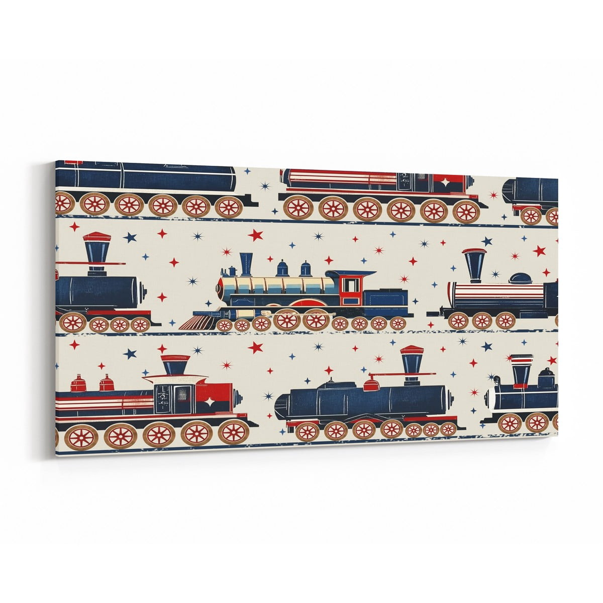 Erosebridal Cartoon Train Paintings Wall Decor Framed , Steam Engine ...