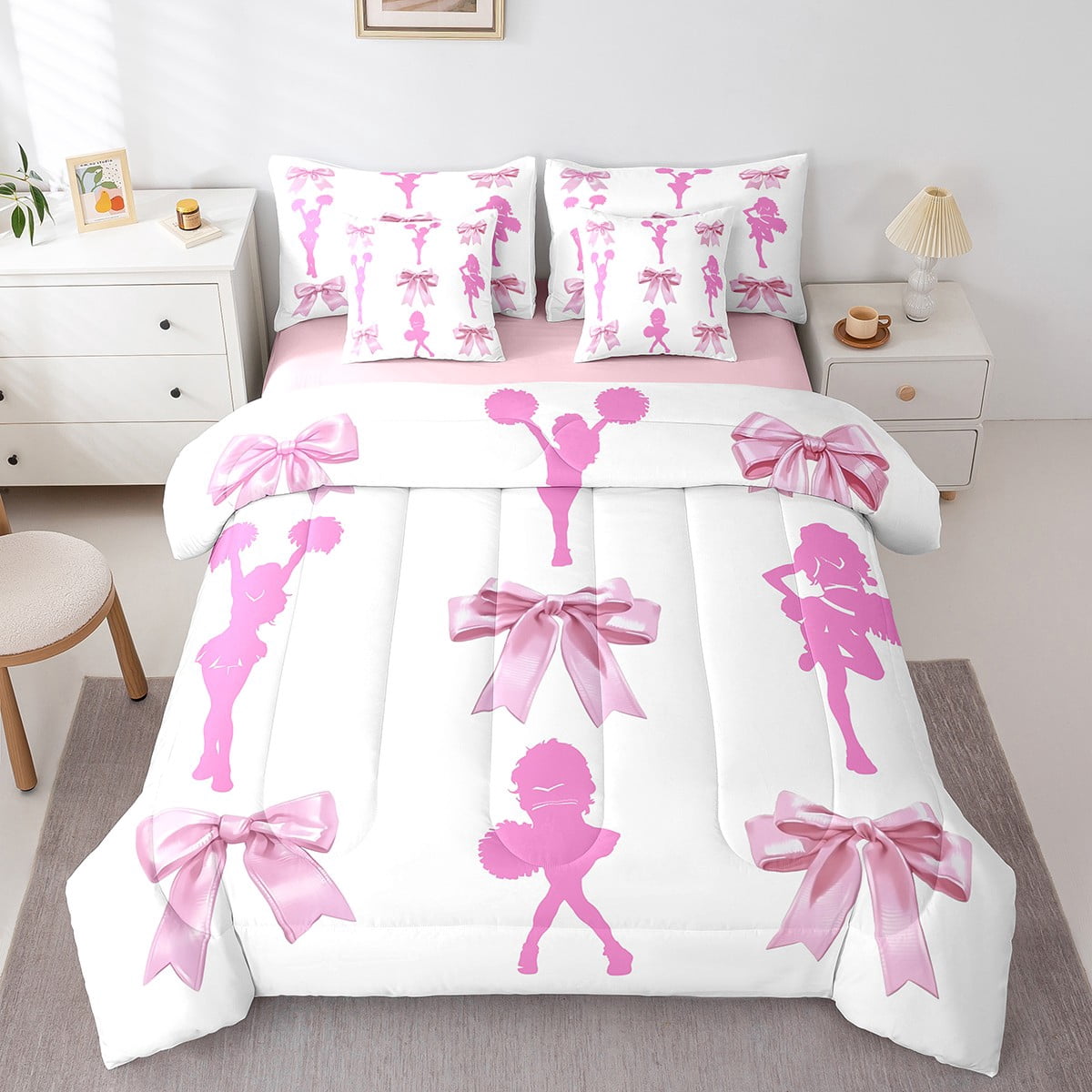 Erosebridal Cheerleading Cheerleader Bedding Sets King Size,Cheer Team ...