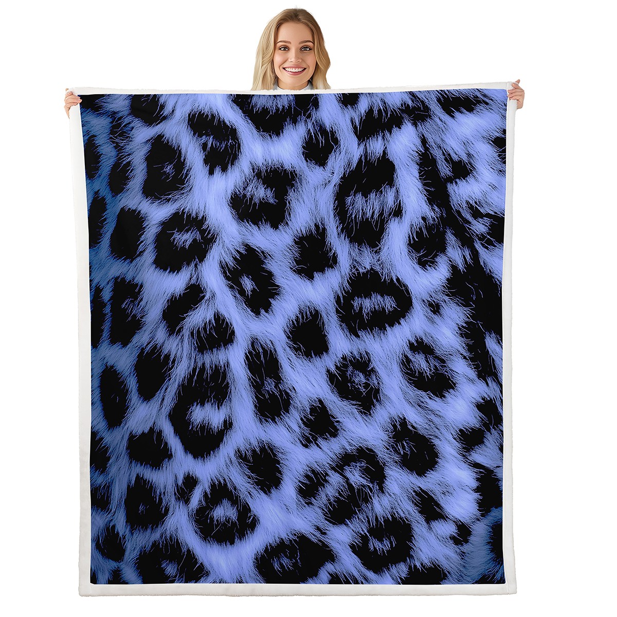 Erosebridal Cheetah Print Throw Blanket for Couch, Safari Animal Plush ...