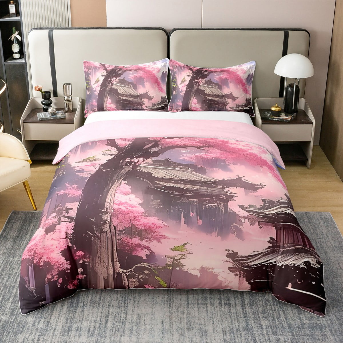 Erosebridal Cherry Blossom 100% Cotton Comforter Cover Full,Tree ...