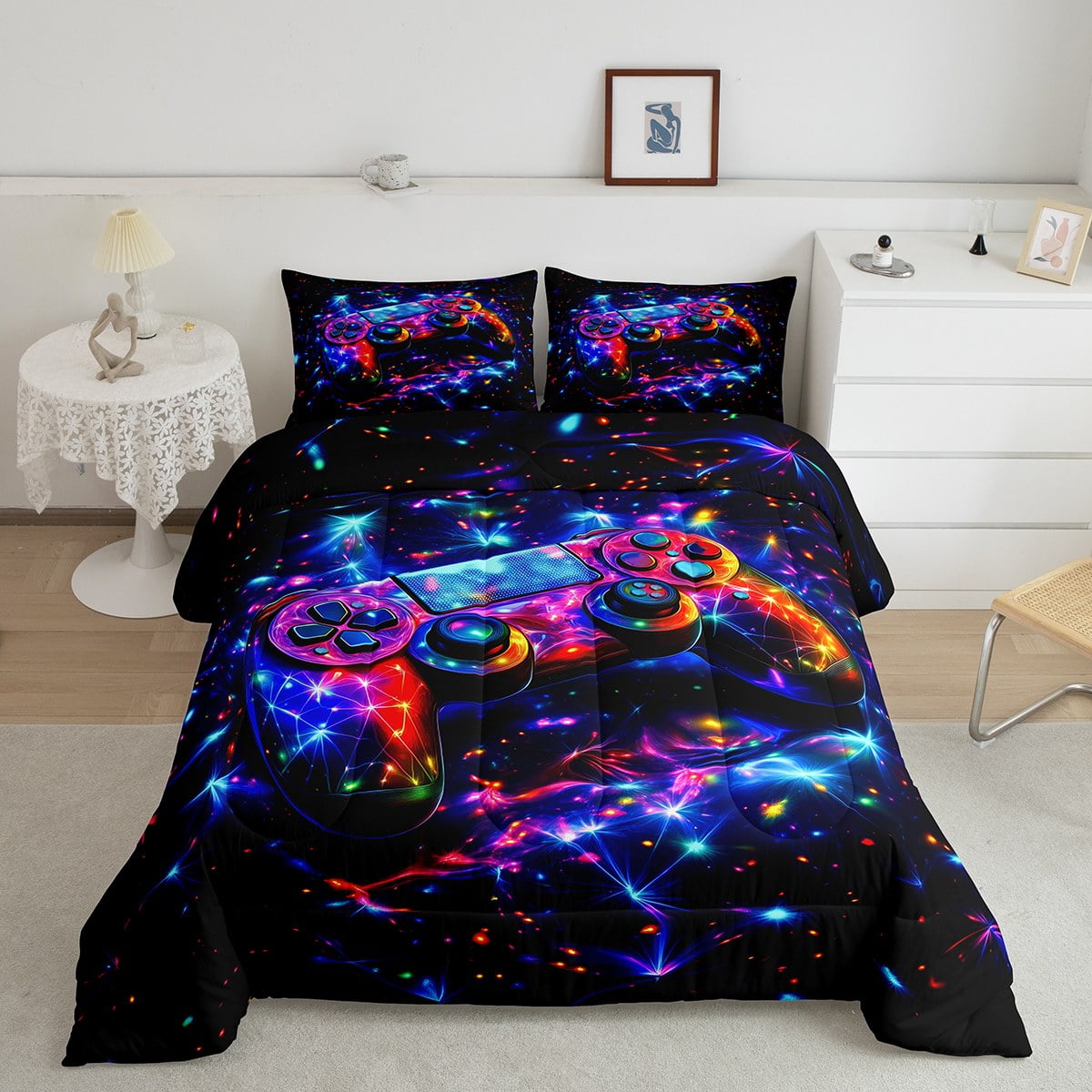 Erosebridal Chic Gamepad Bedding Sets with Comforter, Gaming Sports ...