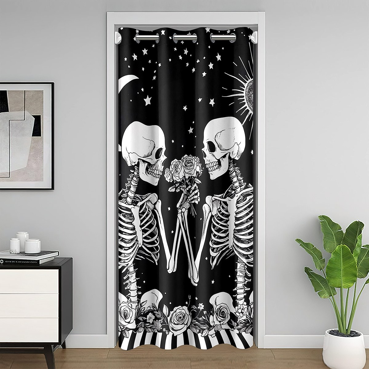 Erosebridal Couple Skeleton Door Curtain For Door Window 42x80 ...