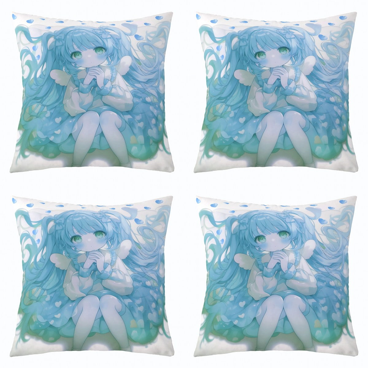 Erosebridal Cute Anime Throw Pillow Covers 20x20 Set of 4, Japanese ...