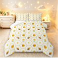 Erosebridal Cute Bee Queen Comforter Set,Cartoon Florals Comforter Sets ...