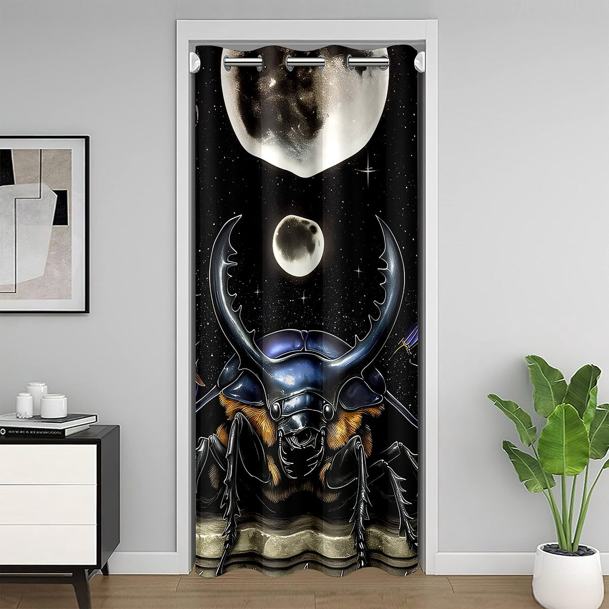 Erosebridal Cute Beetle Door Curtain for Doorway Privacy Nature Insect ...