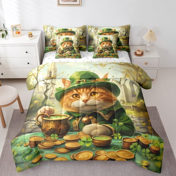 Erosebridal Cute Cat Bedding Queen Size, Seasonal Spring Holiday ...