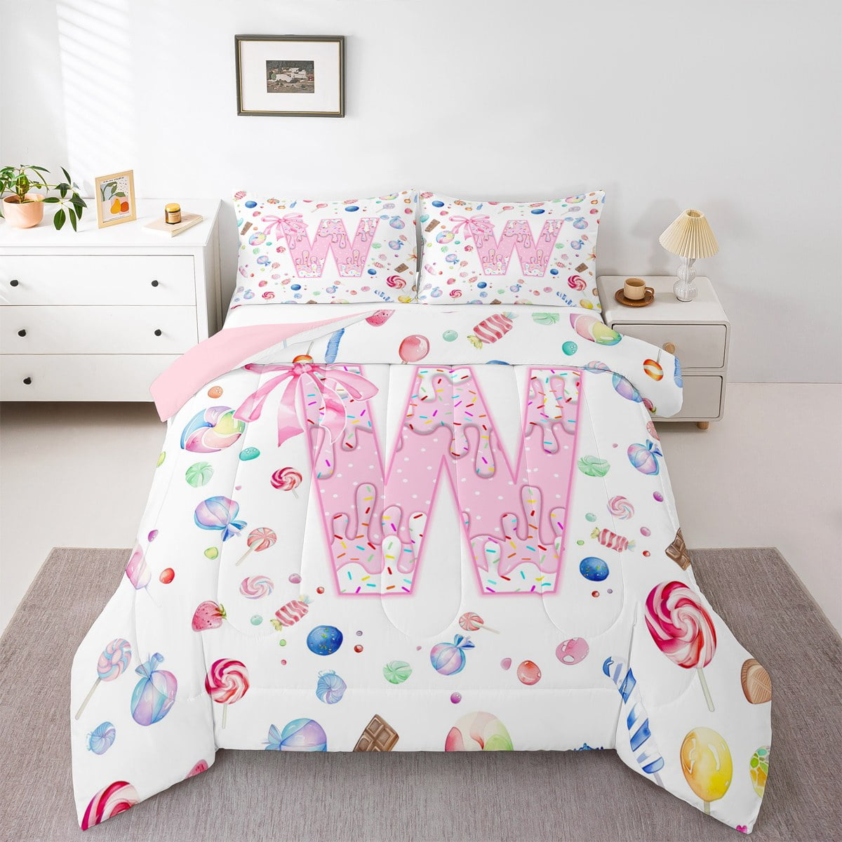 Erosebridal Cute Dessert Candy Comforter Sets Queen Size,Personalized ...