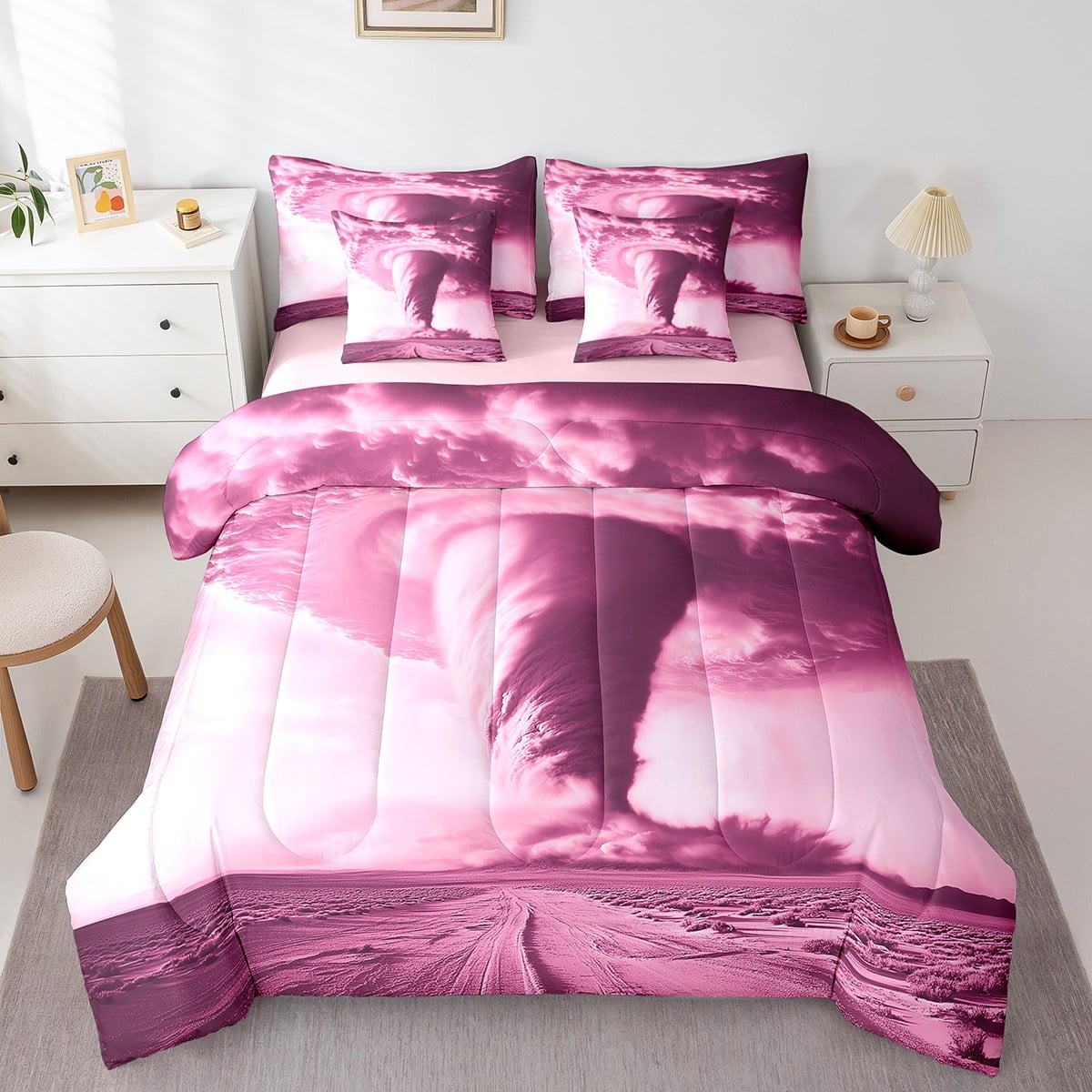 Erosebridal Nature Storm Bed in a Bag Twin size, Cool Tornado Bed Set ...