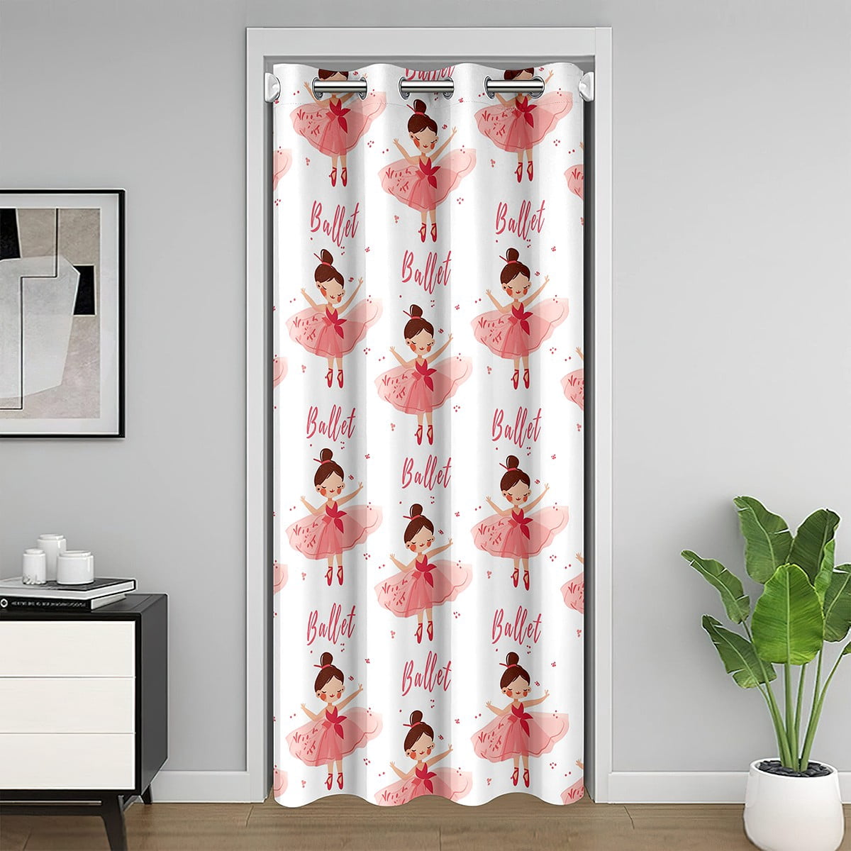 Erosebridal Dance Ballet Door Curtain Panel 80"x42",Dreamy Princess ...