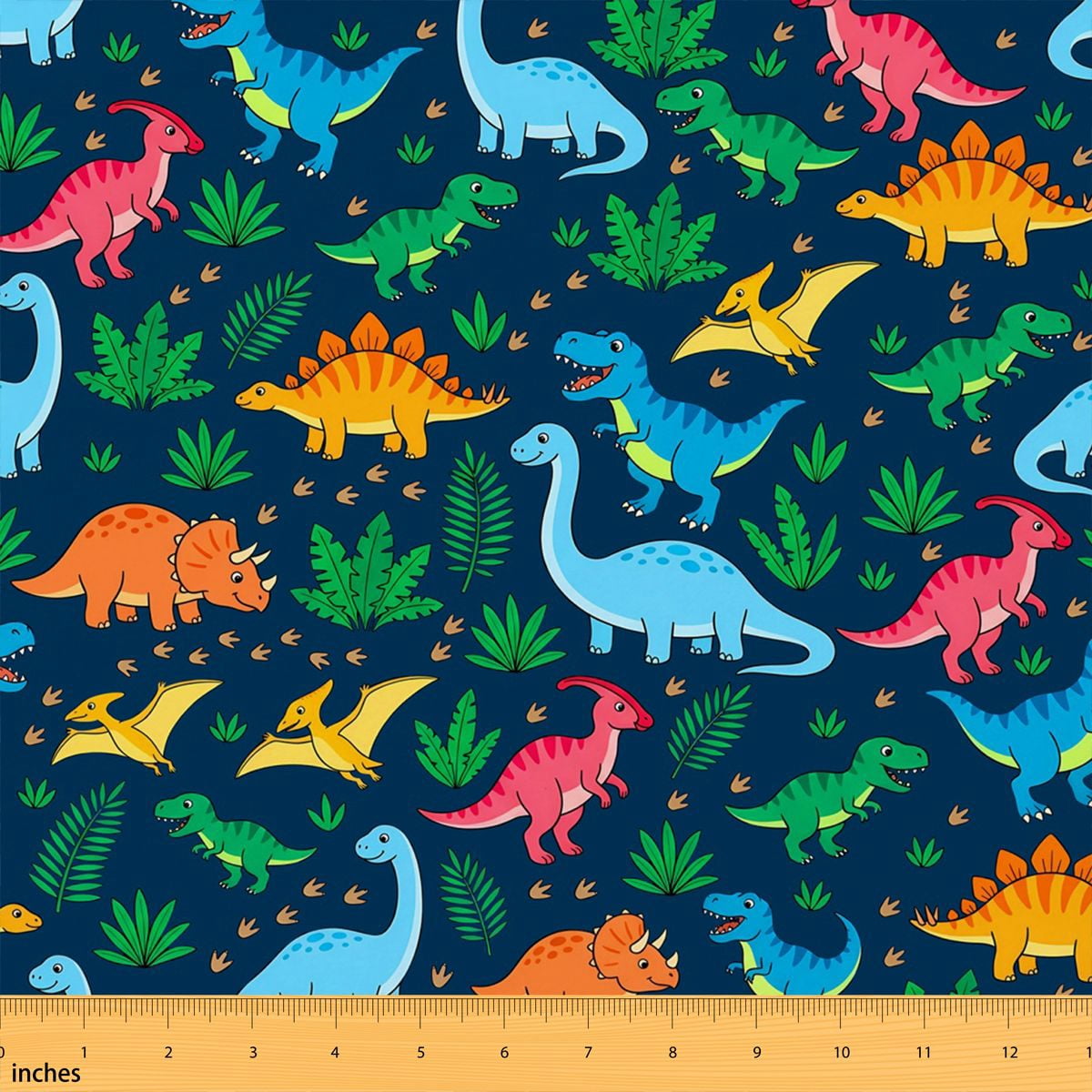 Erosebridal Dinosaur Print Fabric by the Yard 2 Yards Dino Pattern ...