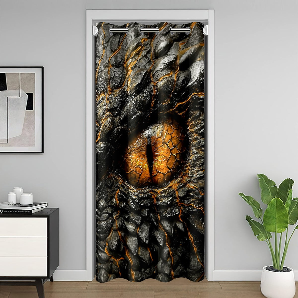 Erosebridal Dragon Eyes Door Curtain For Door Window 34x80, Magical ...