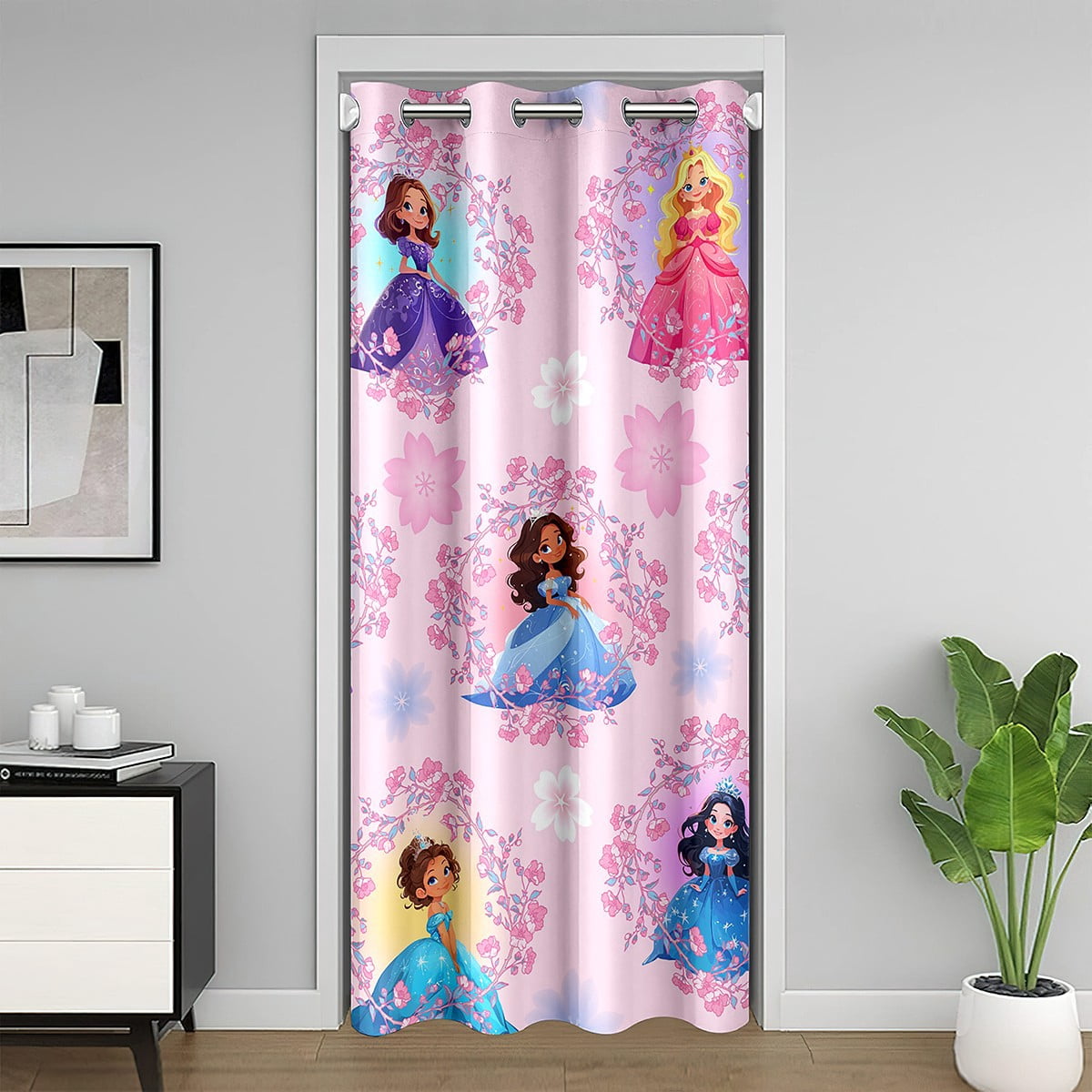 Erosebridal Dreamy Princess Door Curtain For Doorways 84"x42",Pink ...