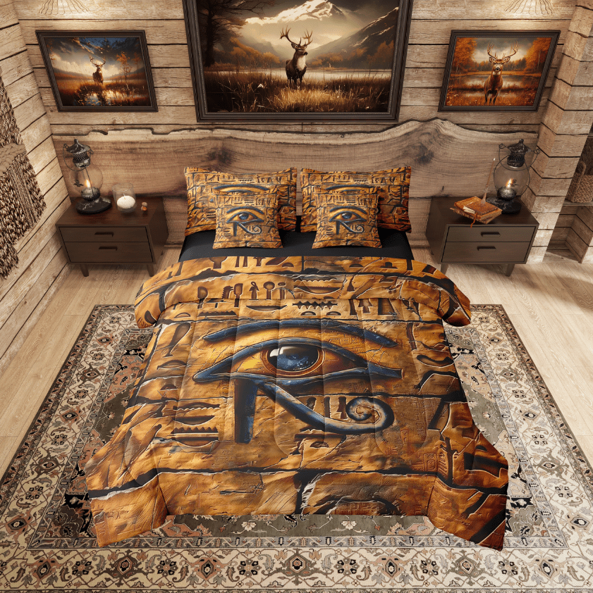 Erosebridal Egyptian Horus Eye Bed in a Bag Full Size, Ancient Egyptian Gods Pharaohs ...