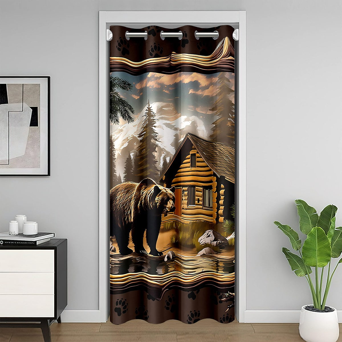 Erosebridal Fairy Castle Door Curtain Panel 42x80, Romantic Firework ...