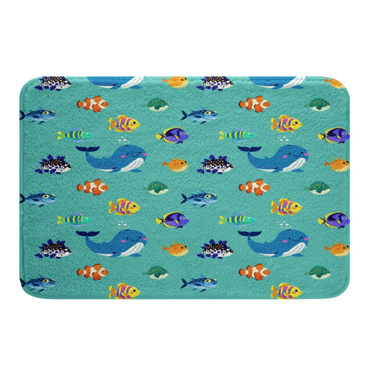 Erosebridal Fish Bath Mat Kids 16