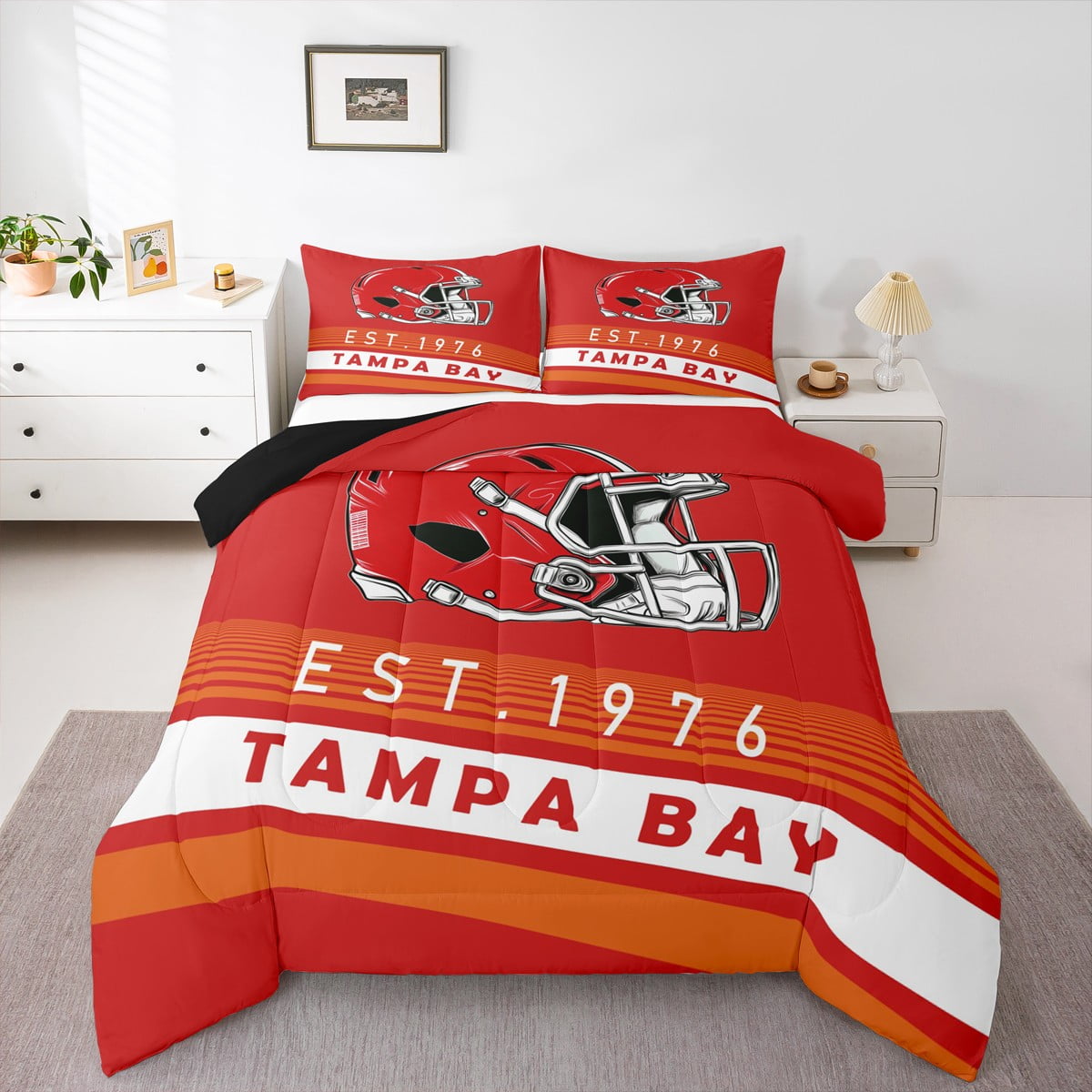 Erosebridal Football City Bedding Twin Comforter Set,American Football ...