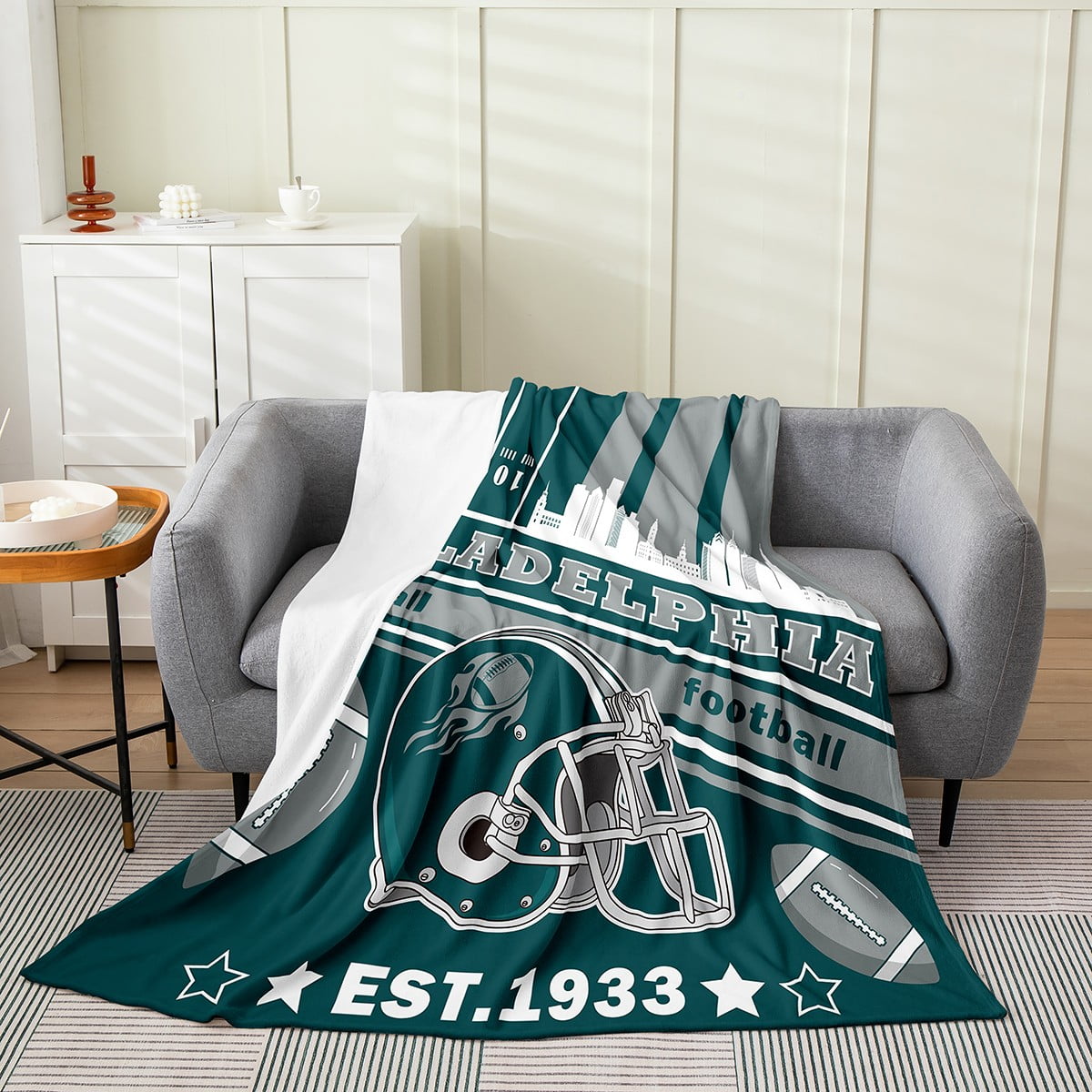 Erosebridal Football All Season Bed Blanket 40"x50" Teens Philadelphia ...