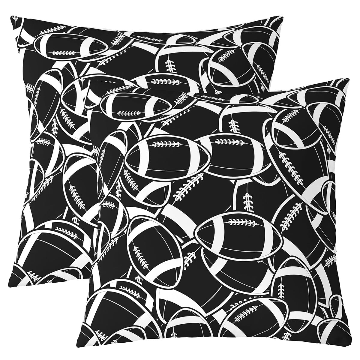 Erosebridal Football Throw Pillow Covers 20"x20" Set of 2 Rugby Games ...