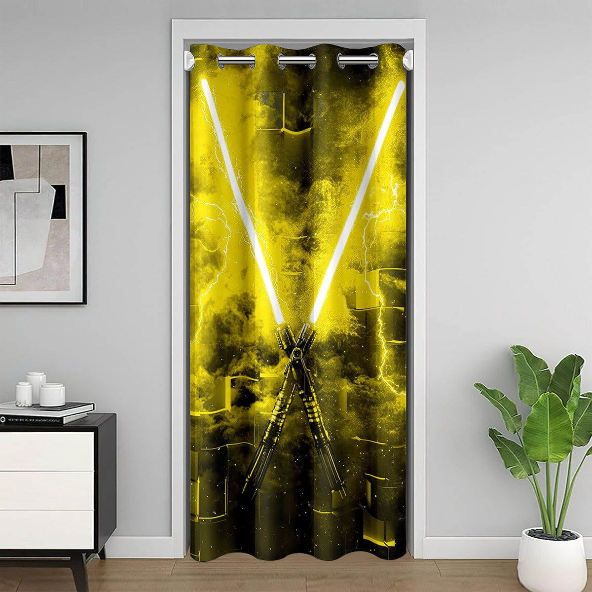 Erosebridal Galaxy Lightsaber Door Curtain For Door Window 34x80 ...