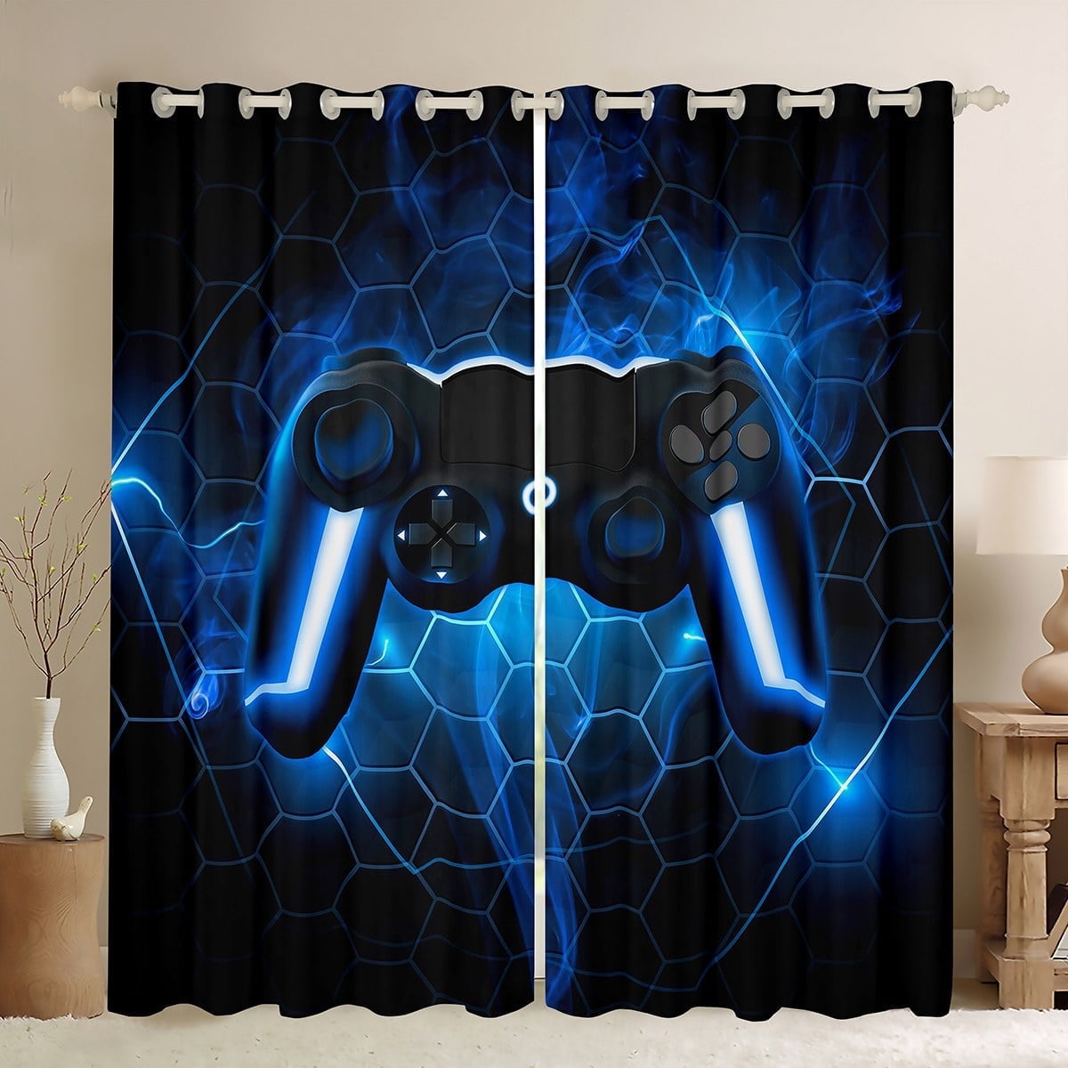 Erosebridal Gamer 30%-50% Blackout Curtains Gaming Curtains & Drapes ...