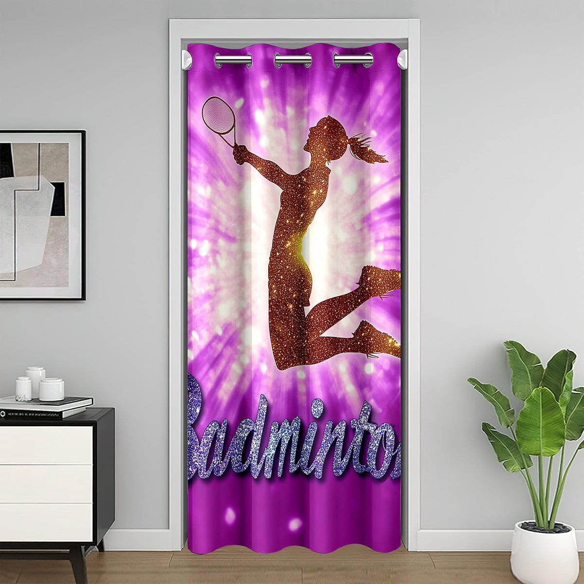 Erosebridal Gamer Badminton Door Curtain For Doorways 84"x42",Sport ...