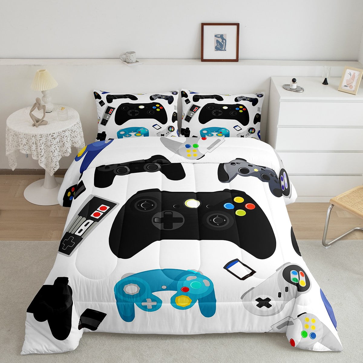 Erosebridal Gamer Bedding Comforter Set Twin Size Video Games Duvet ...