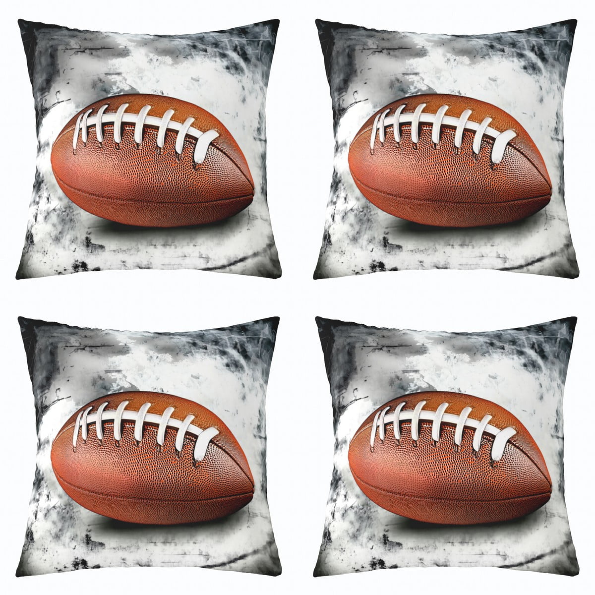 Erosebridal Gamer Football Cushion Covers for Sofa Set of 4,Gradient ...