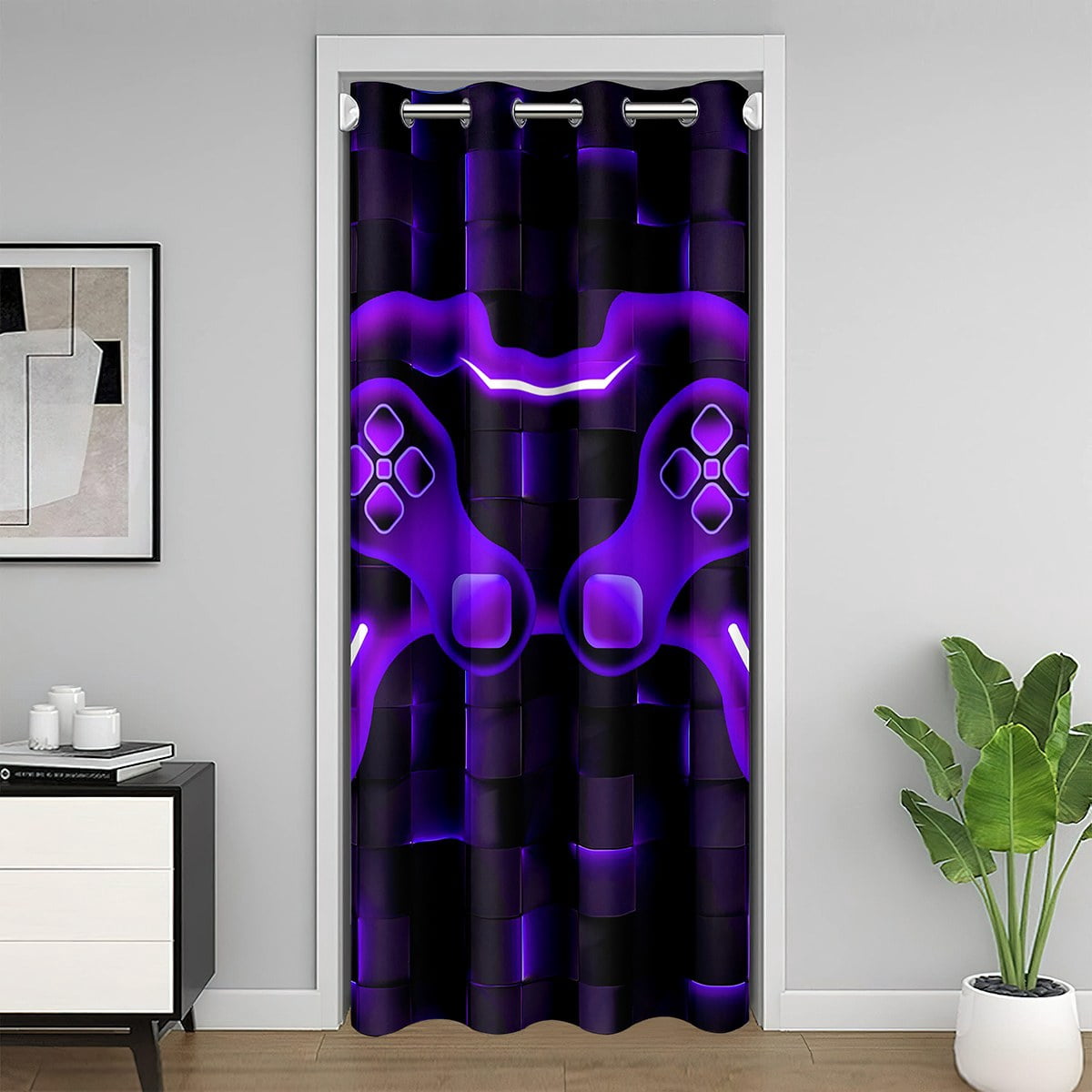 Erosebridal Gaming Gamer Door Curtain For Door Window 42x80 for Teen ...