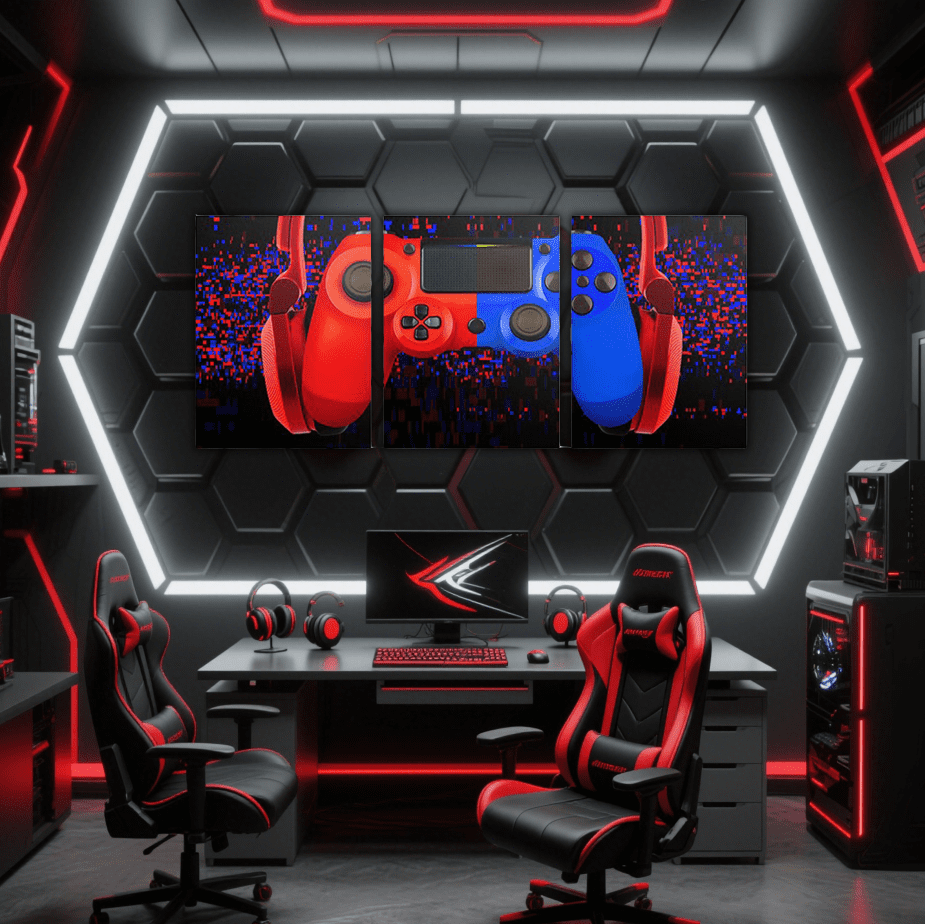 Erosebridal Gaming Theme Paintings Wall Decor Framed, Video Game Wall ...