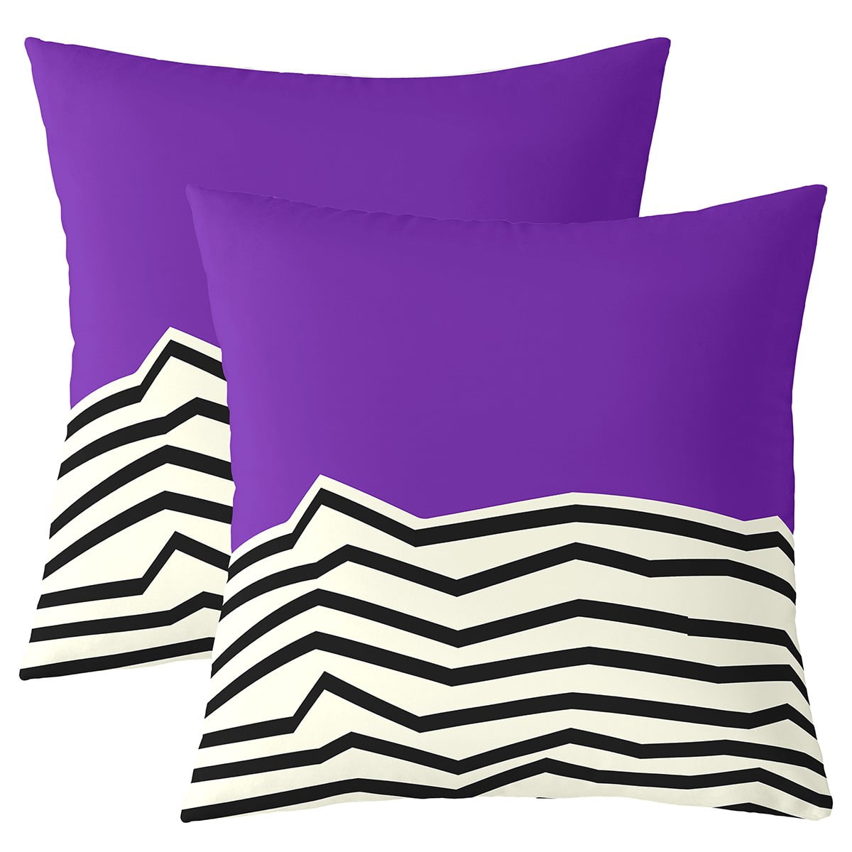 Erosebridal Geometric Wave Stripes Throw Pillow Covers 20x20 Set of 2 ...