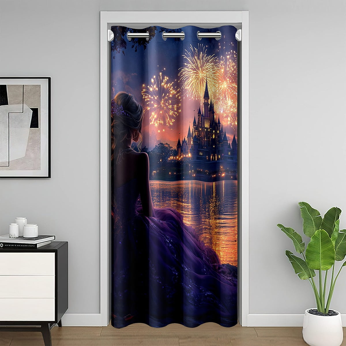 Erosebridal Girly Castle Door Curtain Panel 42x84,Dreamy Princess Room ...