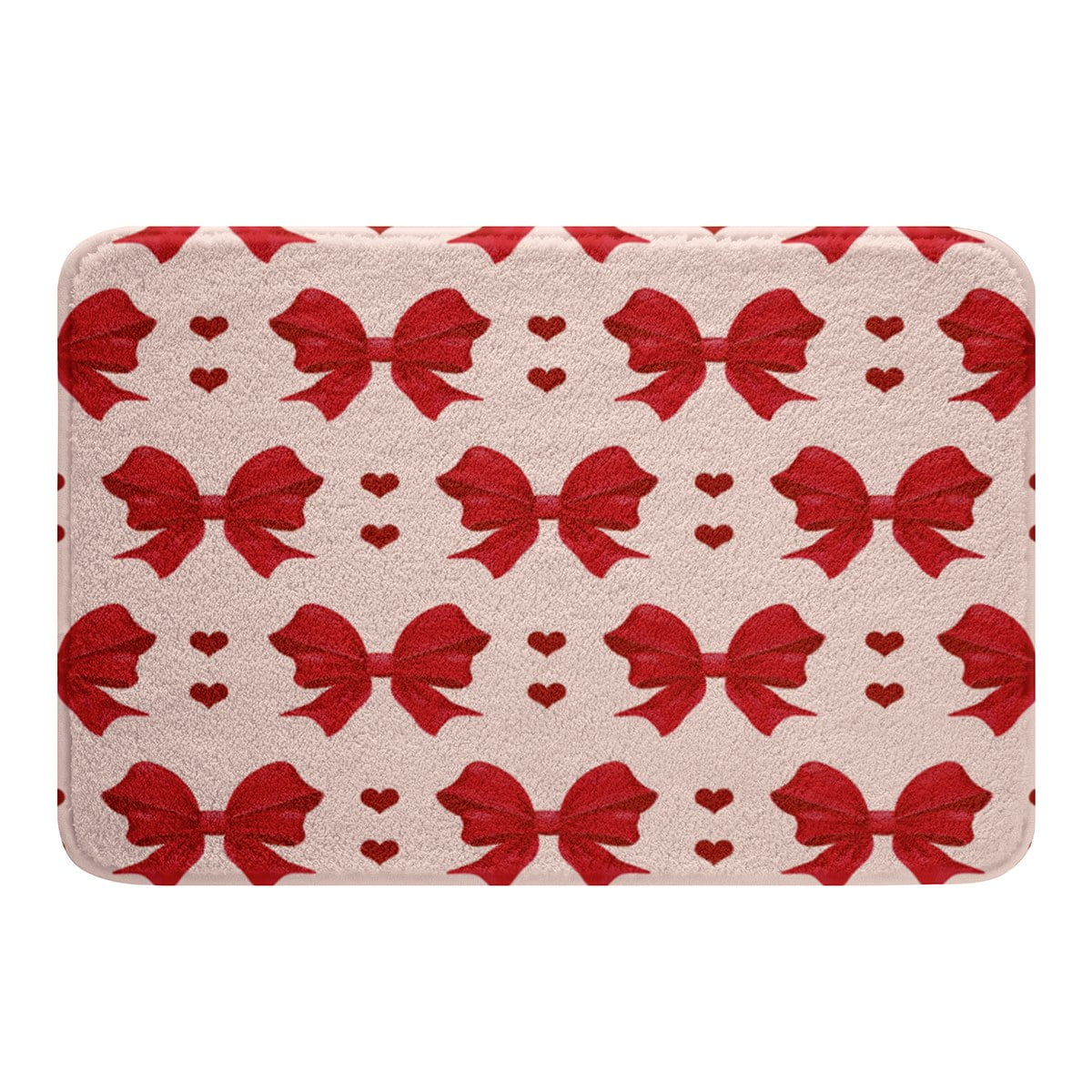 Erosebridal Girly Pink Bowknot Bathroom Rugs 20x32, Cute Love Bathroom ...