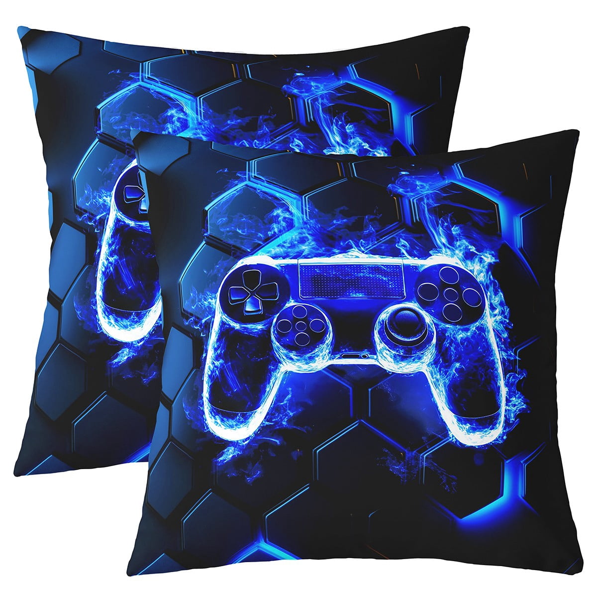Erosebridal Gradient Gamepads Pillow Cases Set of 2,Video Game Cushion ...