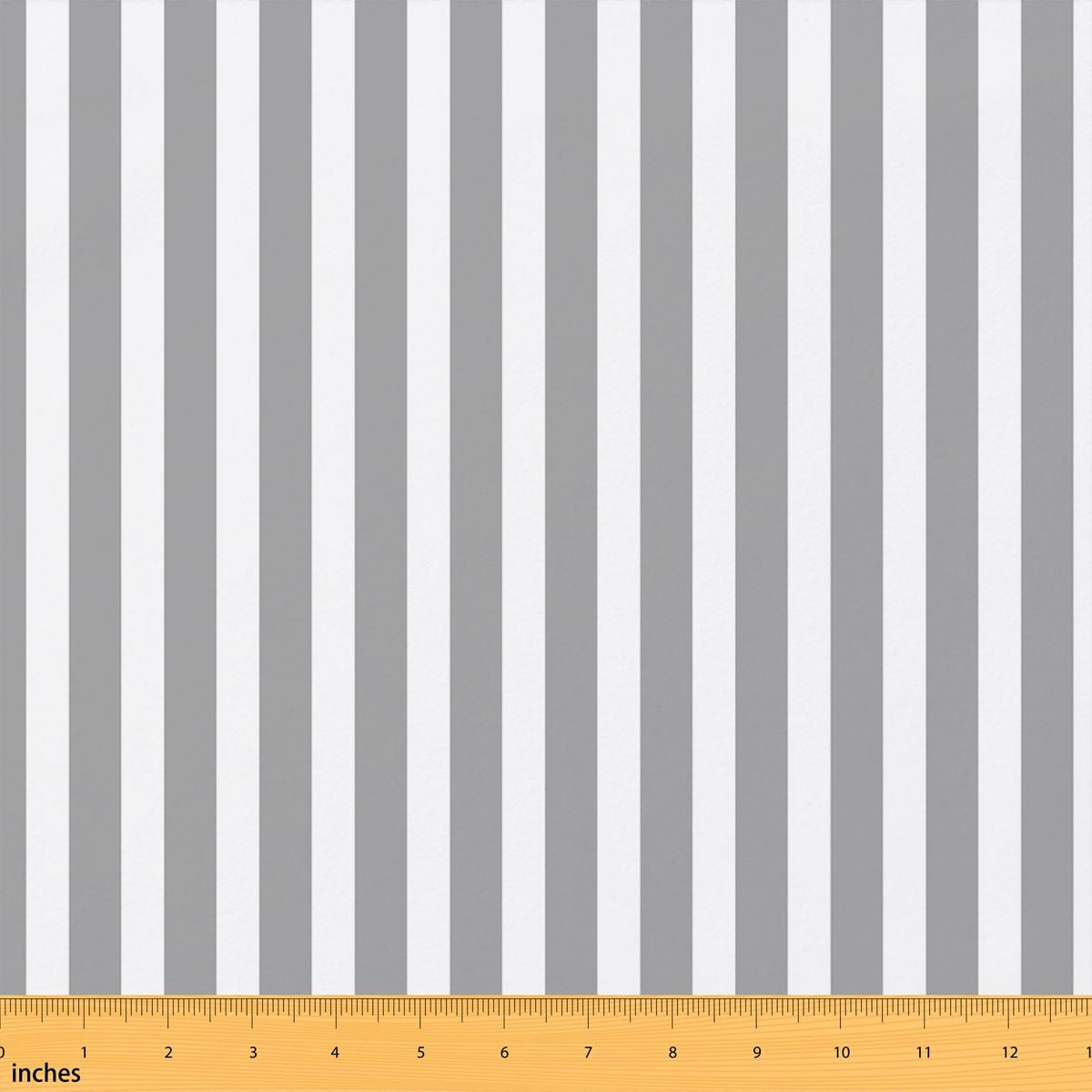 Erosebridal Gray White Vertical Stripe Fabric by the Yard 2 Yards, Line ...