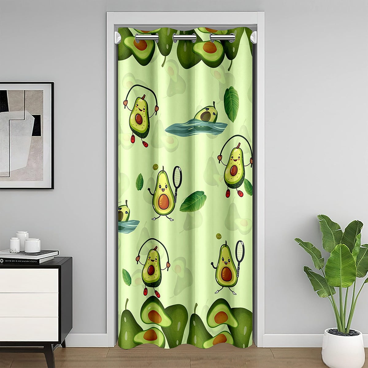 Erosebridal Green Avocado Door Curtain For Door Window 34x80, Funny ...