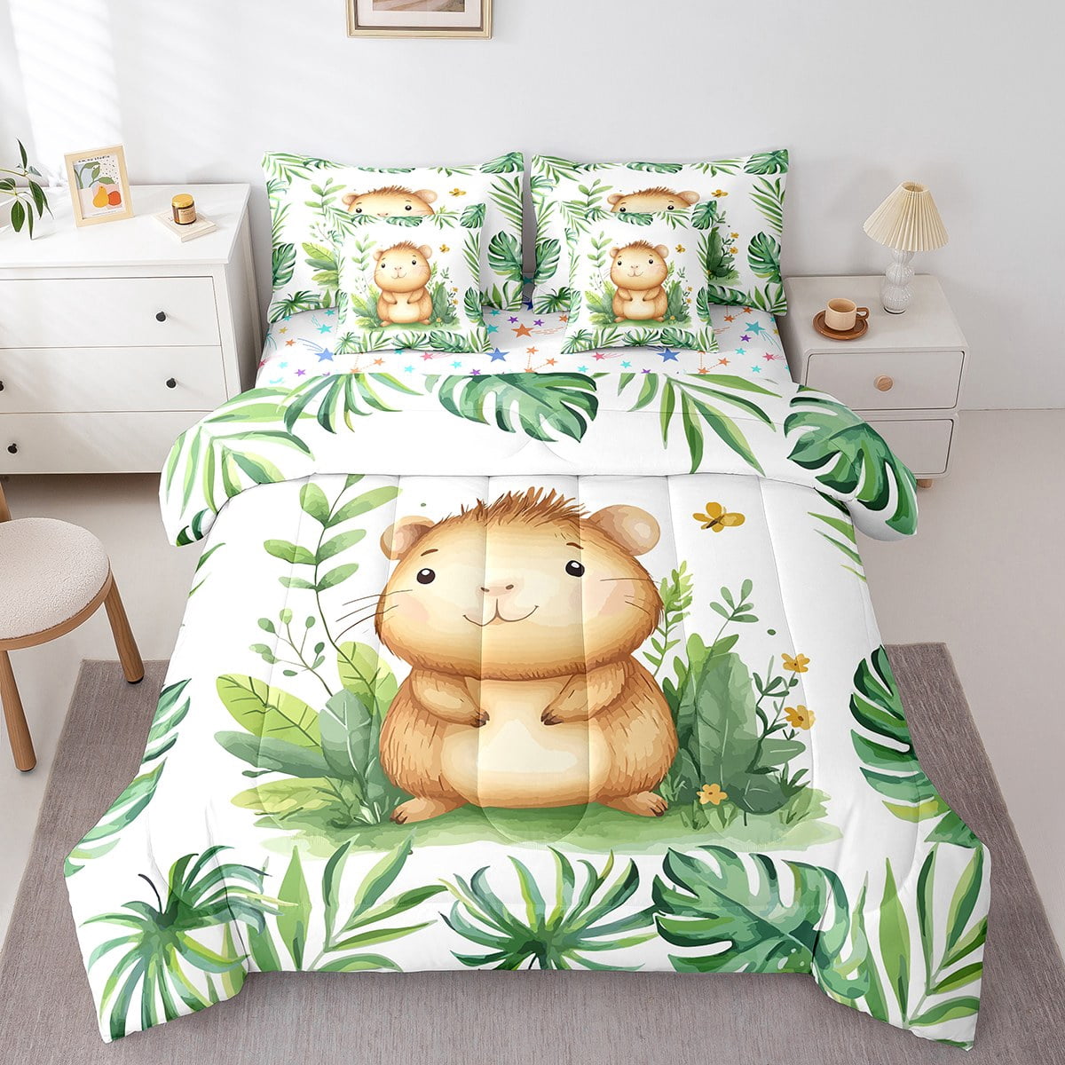 Erosebridal Guinea Pig Bedding Sets King Size, Kawaii Hamster Comforter ...