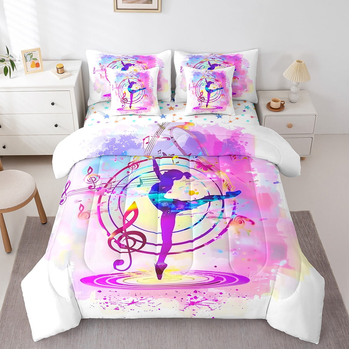 Erosebridal Gymnastics Bed in a Bag Twin size for Teens, Ballet Dancer ...