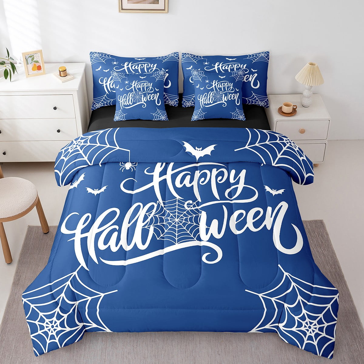 Erosebridal Halloween Bat Bedding Sets Twin Size, Trick or Treat ...