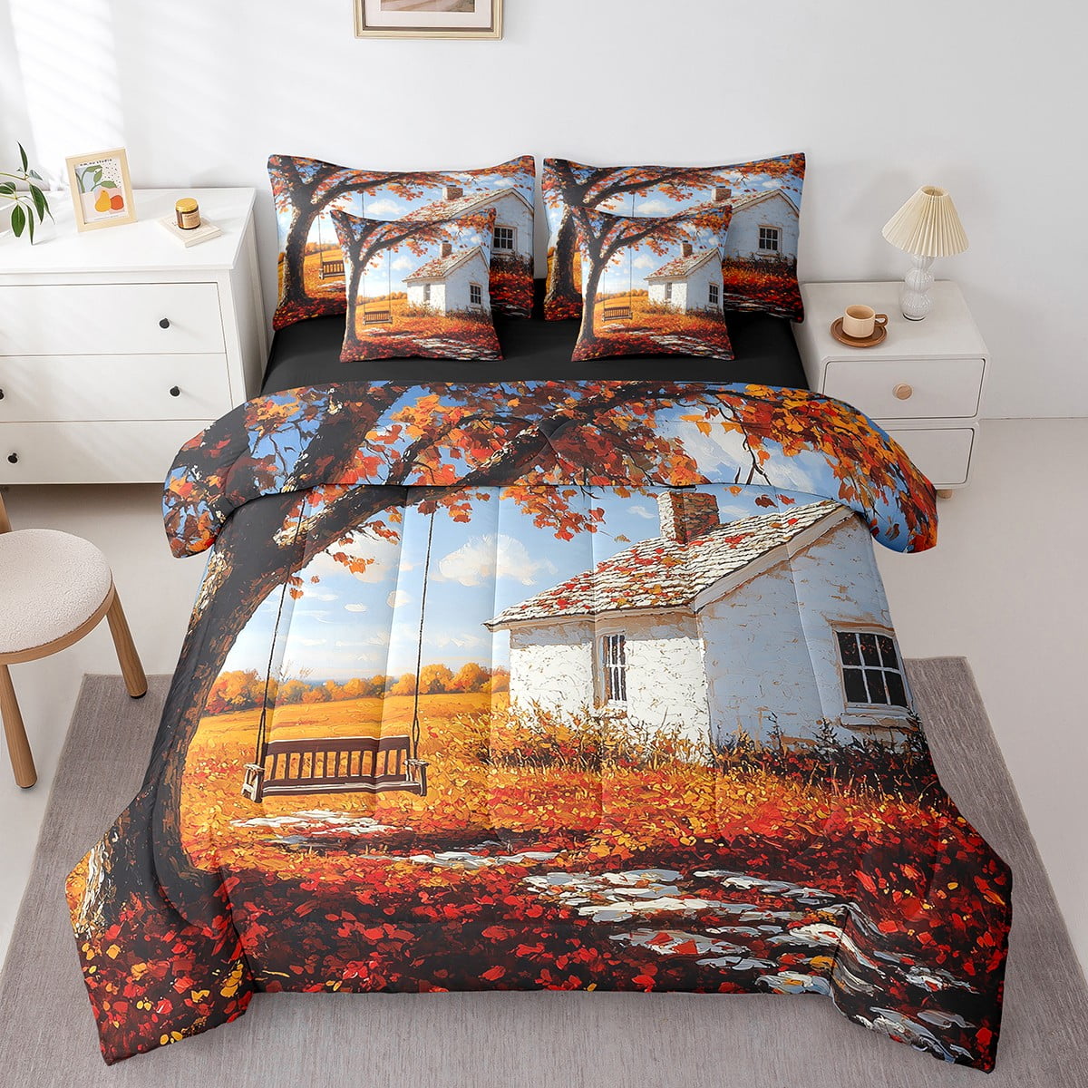 Erosebridal Harvest Fall Bed in a Bag King size, Rustic Farmhouse ...