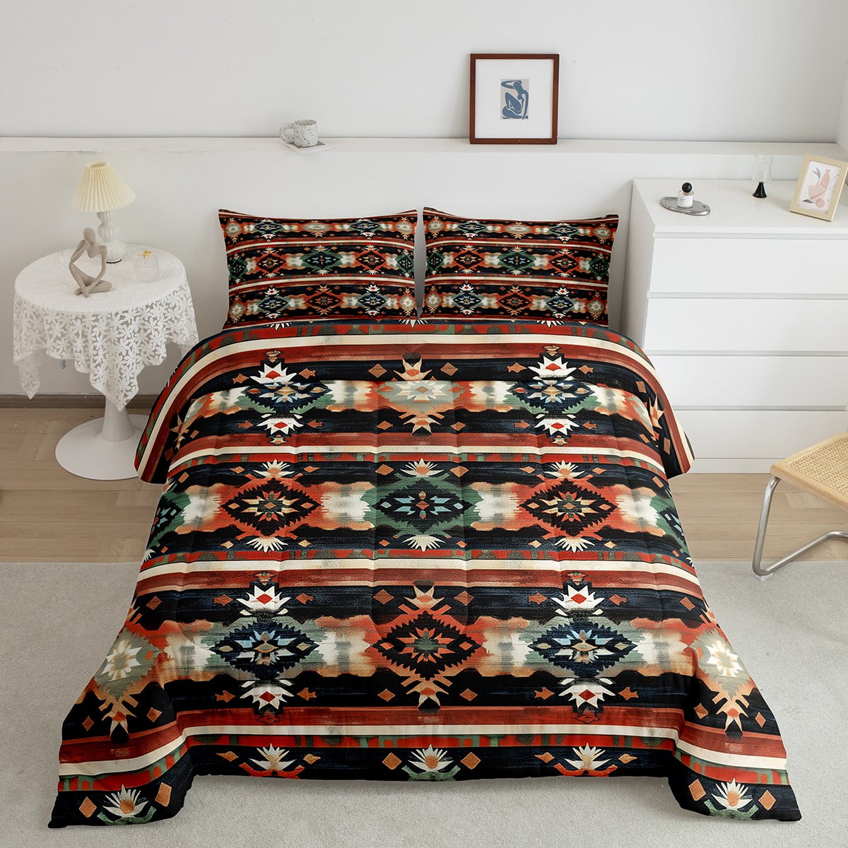 Erosebridal Hippie Aztec Comforter Sets, Bohomian Mandala Comforters ...