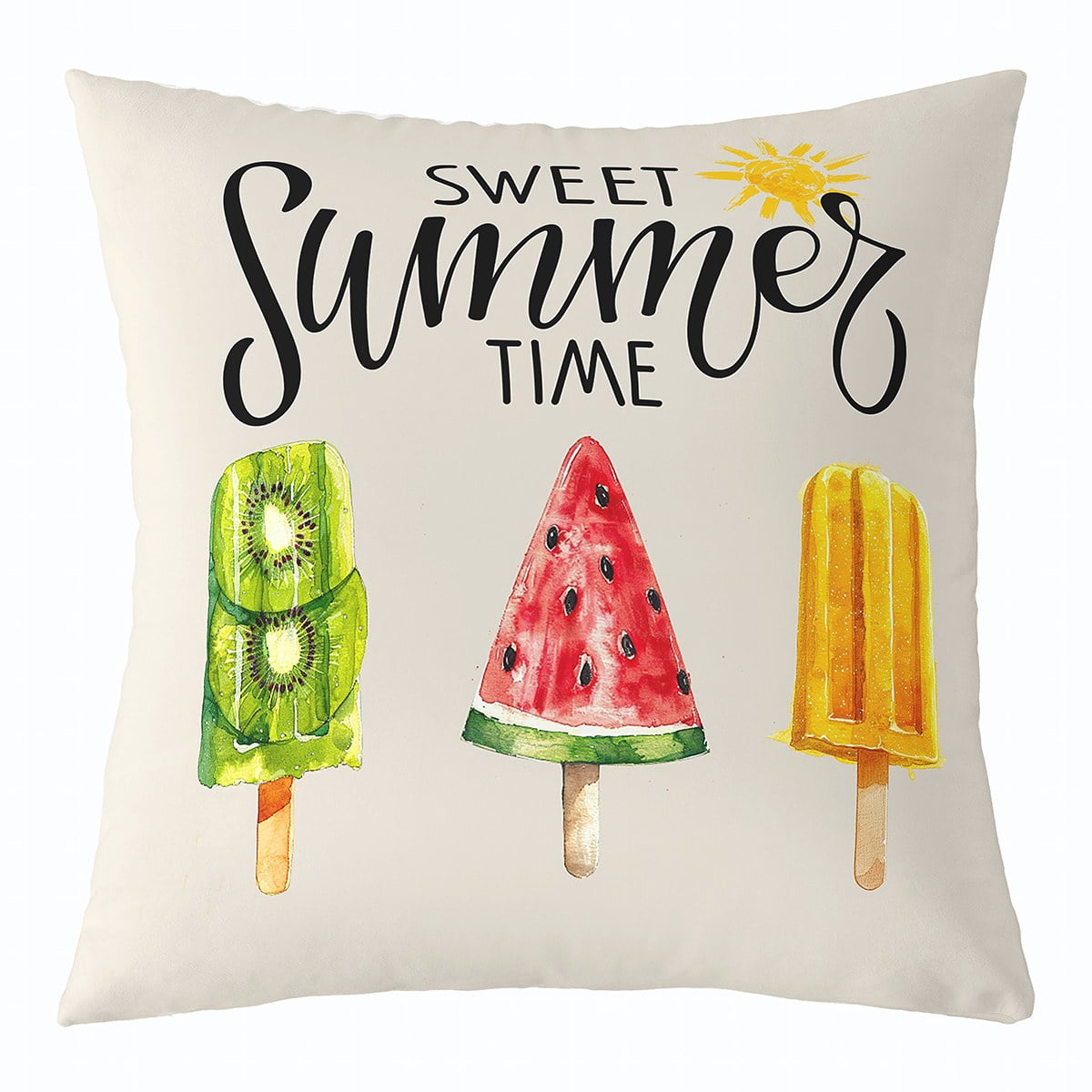 Erosebridal Ice Cream Throw Pillow Covers 16x16 Set,Summer Holiday ...