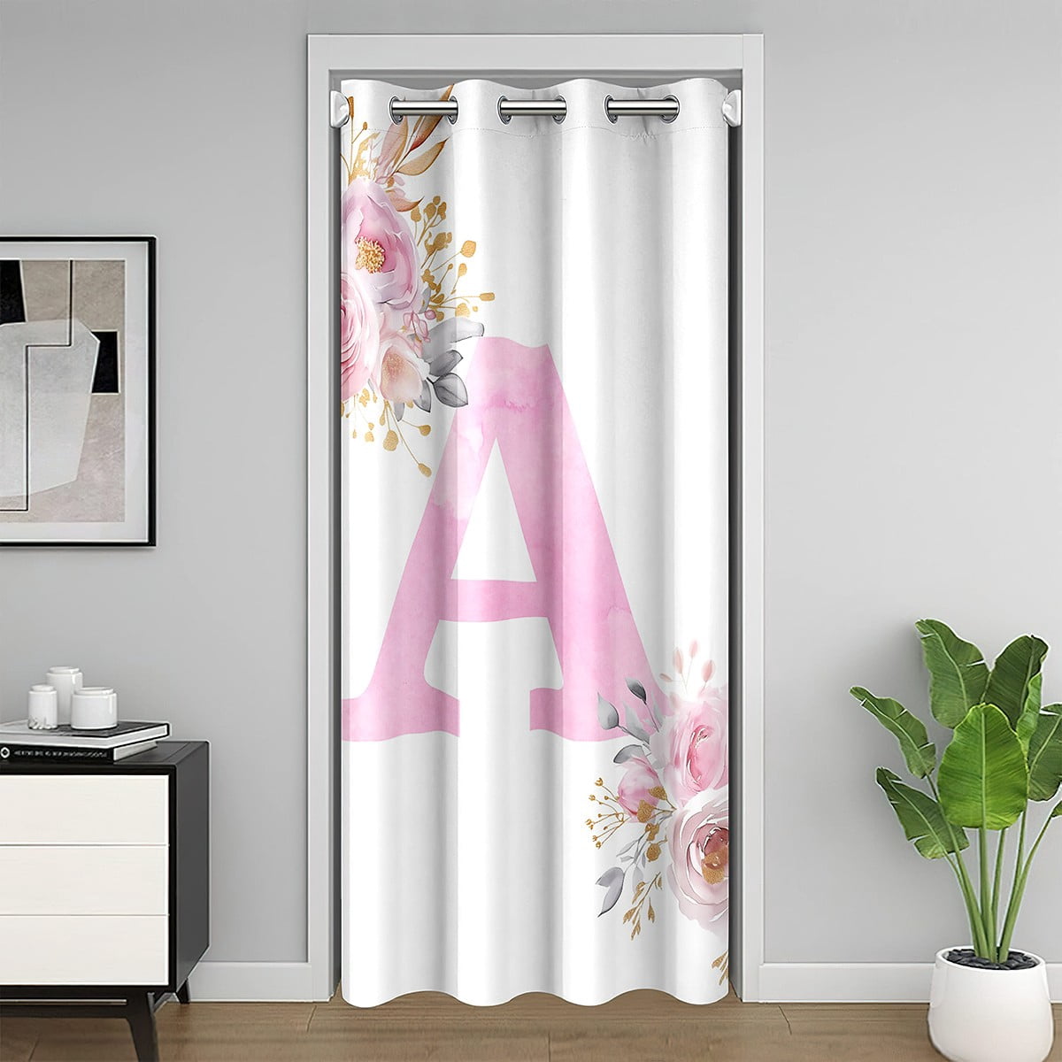 Erosebridal Initial Letter A Door Curtain For Door Window 59x80 ...